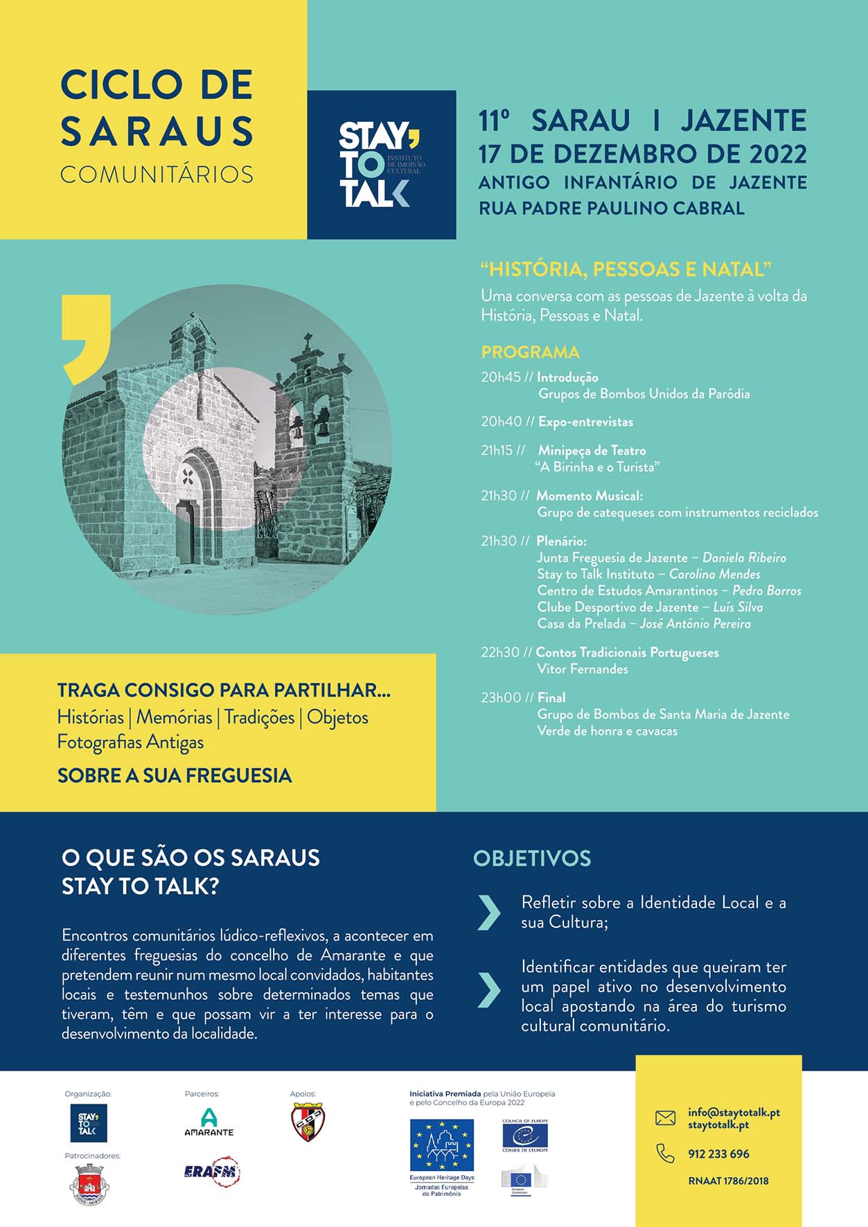 CEA no 11º Sarau | Jazente STAY, TO TALK - Centro de Estudos Amarantinos
